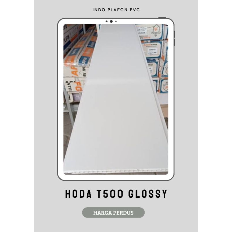 Jual Plafon PVC Putih Polos Glossy HODA T500 (HARGA PERDUS) | Shopee ...