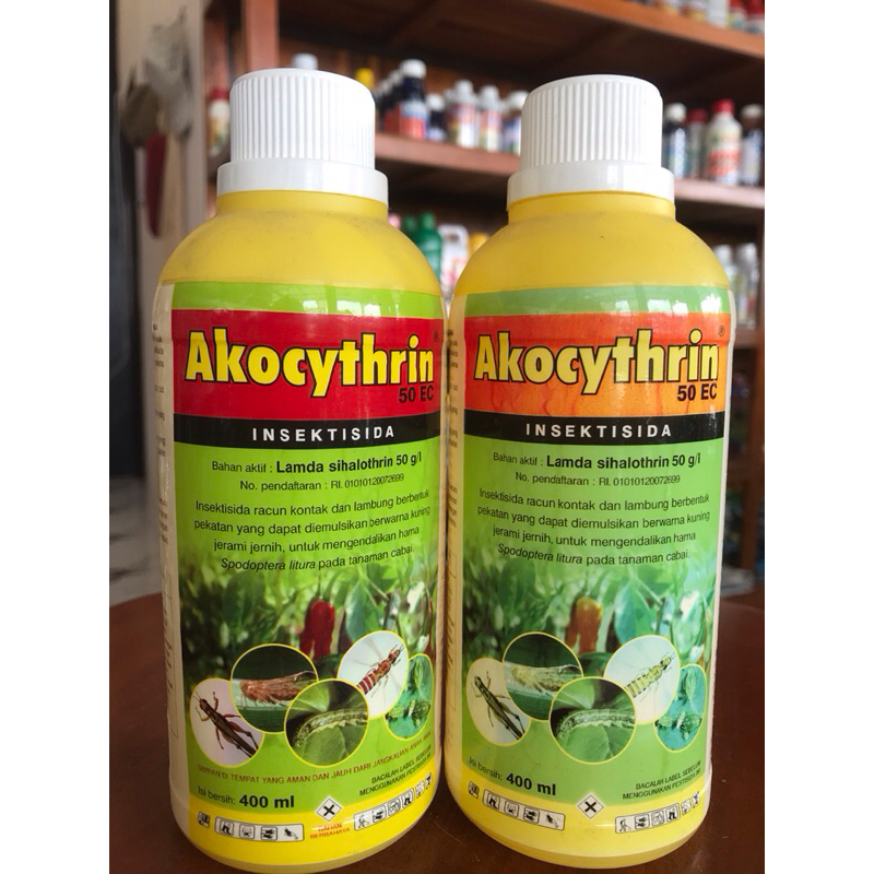 Jual INSEKTISIDA AKOCYTHRIN 500 EC 400 ML | LAMDA SIHALOTHRIN & UNICYTRIN| INSEKTISIDA KUTU DAUN ...