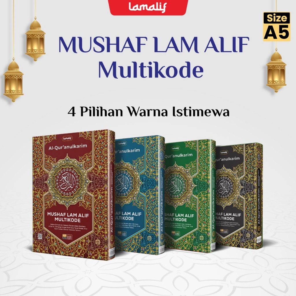 Jual Mushaf Lam Alif Multikode A5 (Merah, Biru, Hijau, Hitam) | Shopee Indonesia