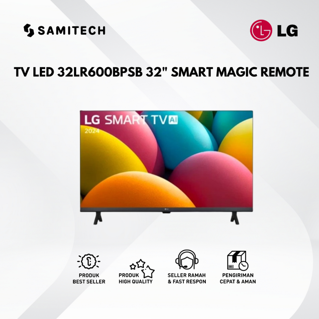Jual TV LED LG 32LR600BPSB 32" SMART MAGIC REMOTE ThinQ AI dan WebOS ...