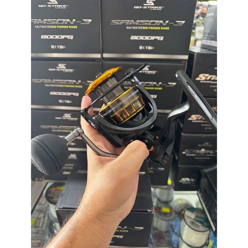 Jual Reel Pancing Versus Go-Strike Samson-3 8000PG Reel Spinning Reel ...