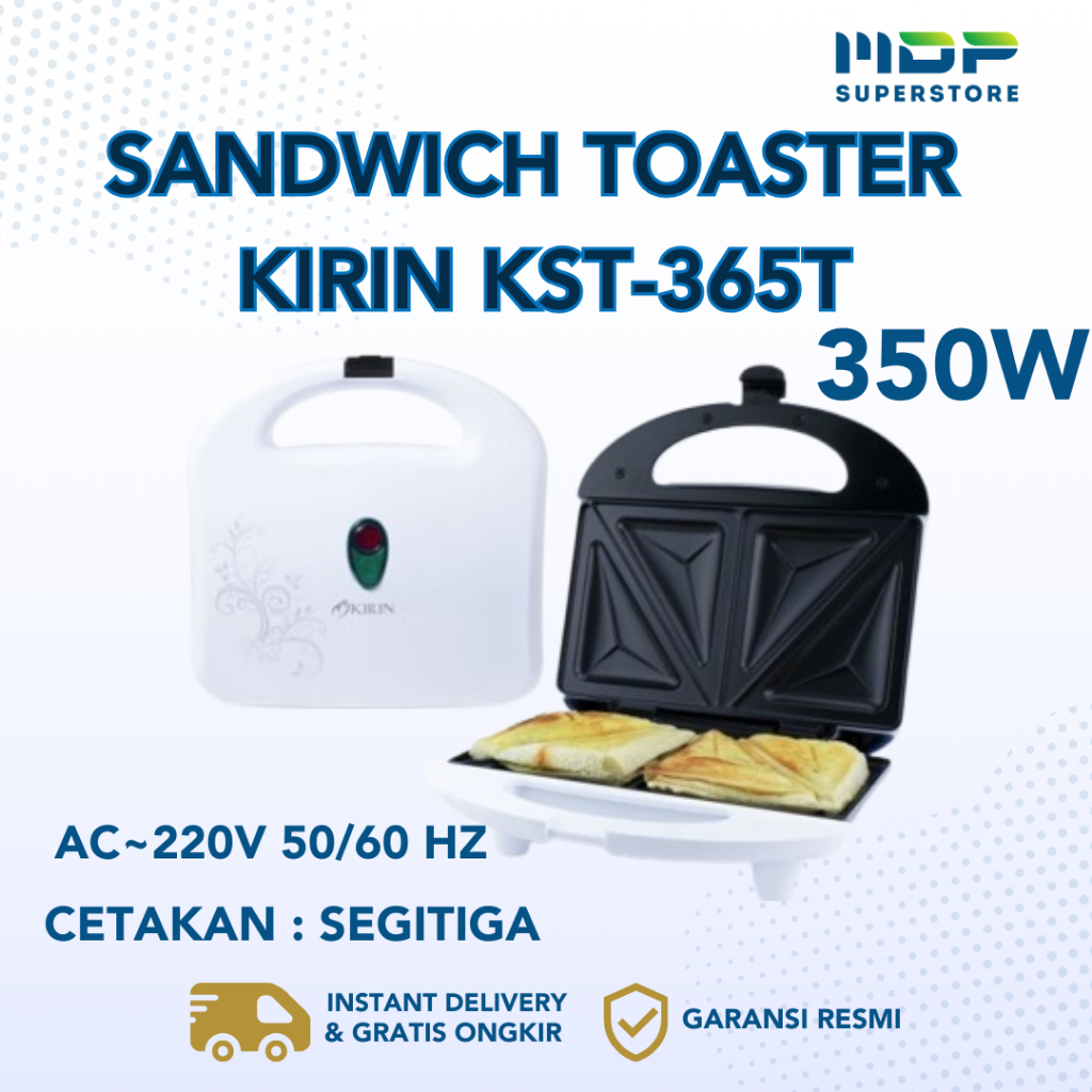 Jual Sandwich Toaster KIRIN KST-365T 350W | Shopee Indonesia
