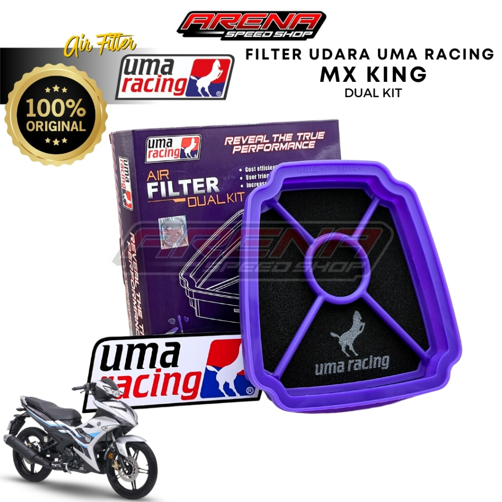 Jual UMA Racing Air Filter Dual Kit Y15ZR - Filter Udara MX King 2 ...