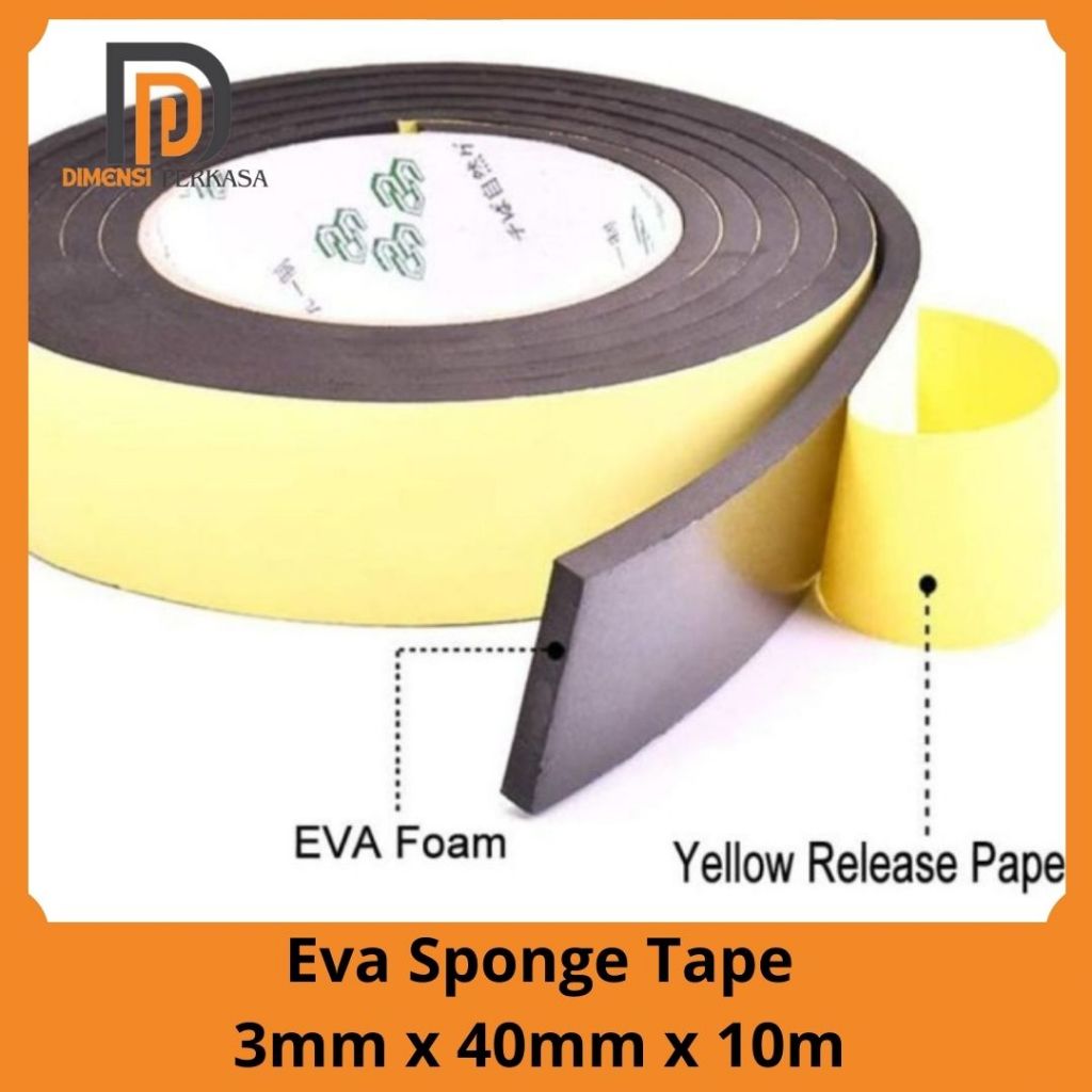 Jual Eva Sponge Tape 3mm 40mm x 10m Sponge Tape Foam Spons Ati Eva Foam ...
