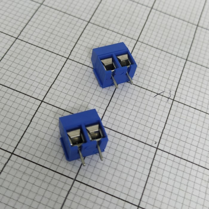Jual Terminal Blok 2Pin Biru / Terminal Block 2 pin Biru Screw PCB ...