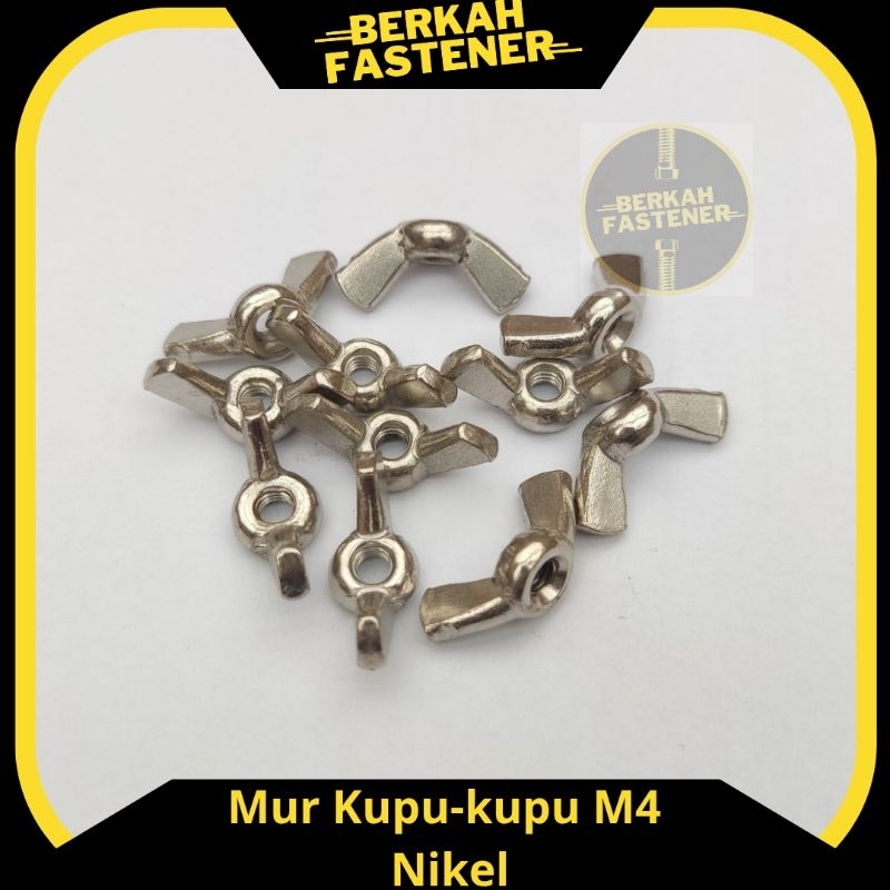 Jual Mur Kupu-kupu M4 Nikel | Shopee Indonesia