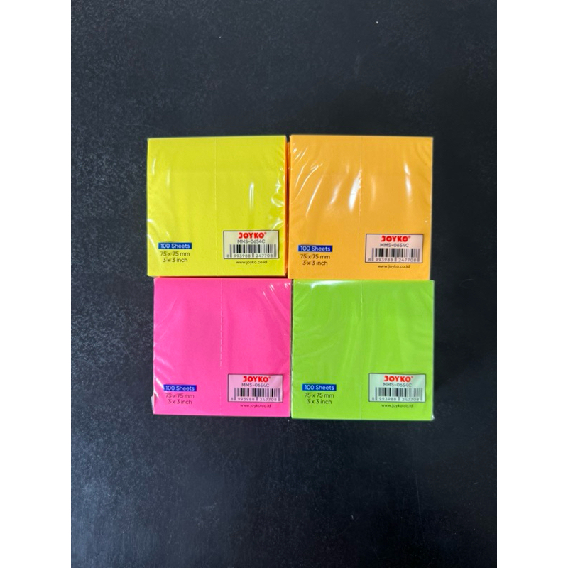 Jual Sticky Notes Joyko MMS-0654 75mmx75mm | Shopee Indonesia
