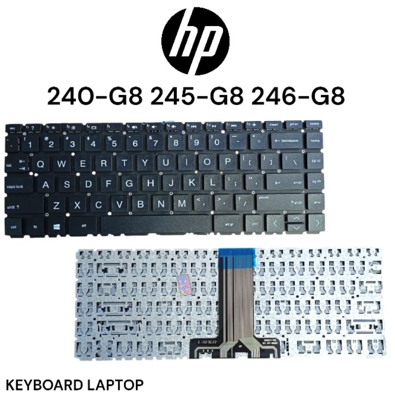 Jual KEYBOARD HP 240 G8 245 G8 246 G8 NO BACKLIGHT HITAM | Shopee Indonesia