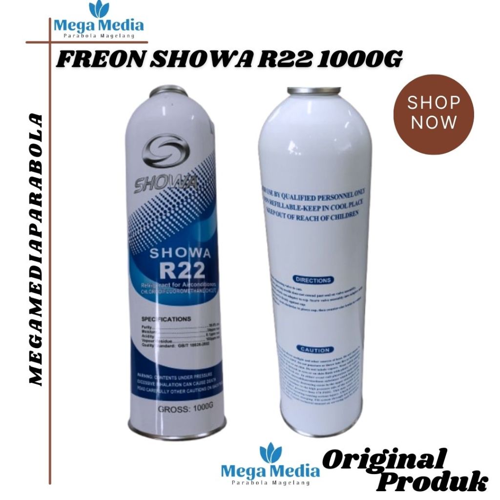 Jual Freon Showa kaleng R22 isi 1kg untuk kulkas ac dll bisa di isi ulang kembali | Shopee Indonesia