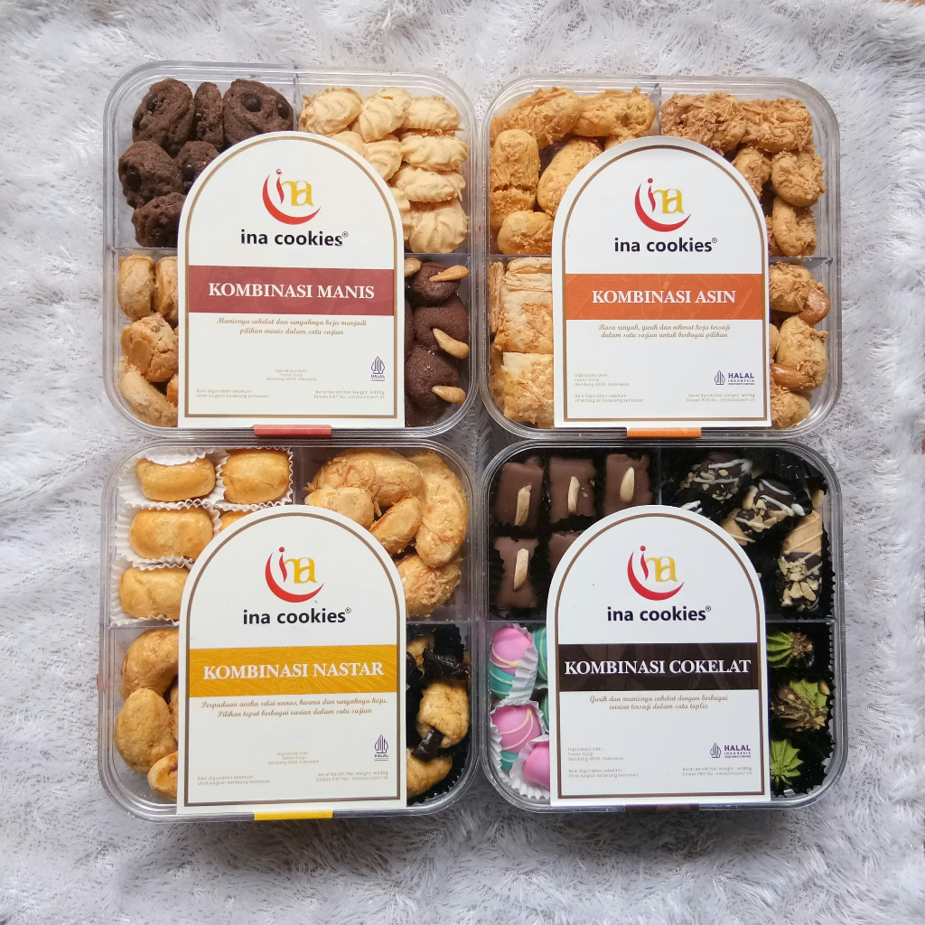 Jual CUCI GUDANG Kue Kering Ina Cookies Kue Kombinasi 4 RASA | Shopee ...