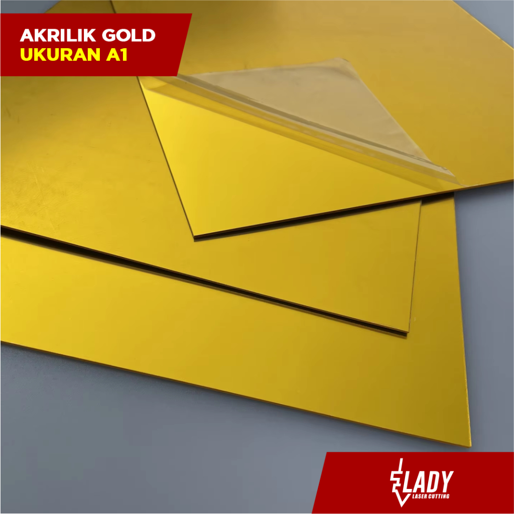 Jual Akrilik Gold Ukuran A1 Ketebalan 2mm | Shopee Indonesia