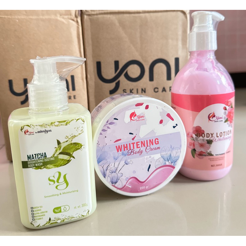 Jual YONI SKIN PAKET BODY WHITENING ISI 3pcs / MISS YON | Shopee Indonesia