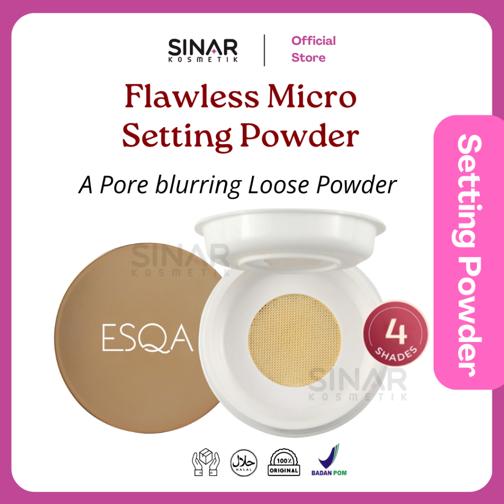 Jual ESQA Micro Setting Powder | Face Powder / Finishing Powder / Bedak ...