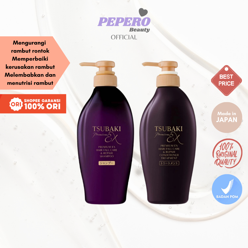 Jual TSUBAKI Premium EX Hair Fall Care & Repair Shampoo | Conditioner 450ml | Shopee Indonesia