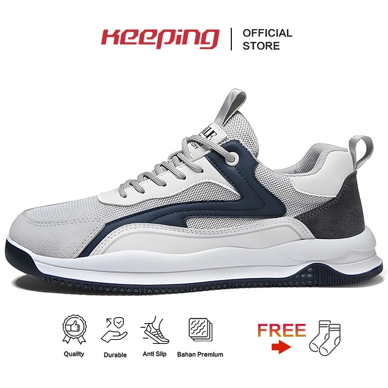 Jual Keeping Sepatu Sneakers Pria Sepatu Olahraga Cowok Sekolah Sepatu ...