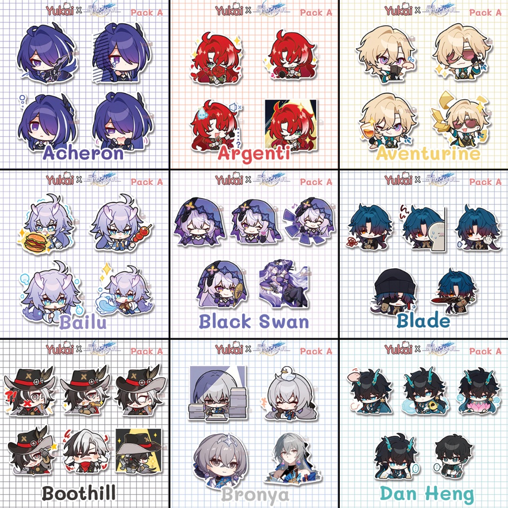 Jual Stiker Honkai Star Rail (HSR) Premium - Sticker Pack Collection ...