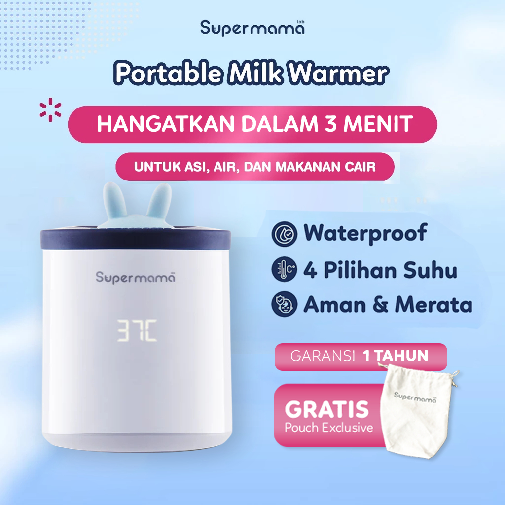 Jual Supermama Lab Portable Milk Warmer Mini Penghangat Pemanas Susu ...