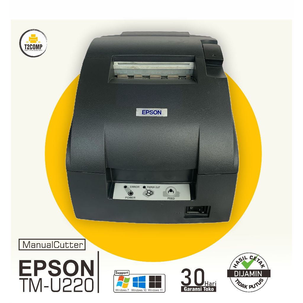 Jual Printer Kasir Dotmatrix Epson TMU220 / TM-U220 / TM U220 Nota Rangkap | Shopee Indonesia