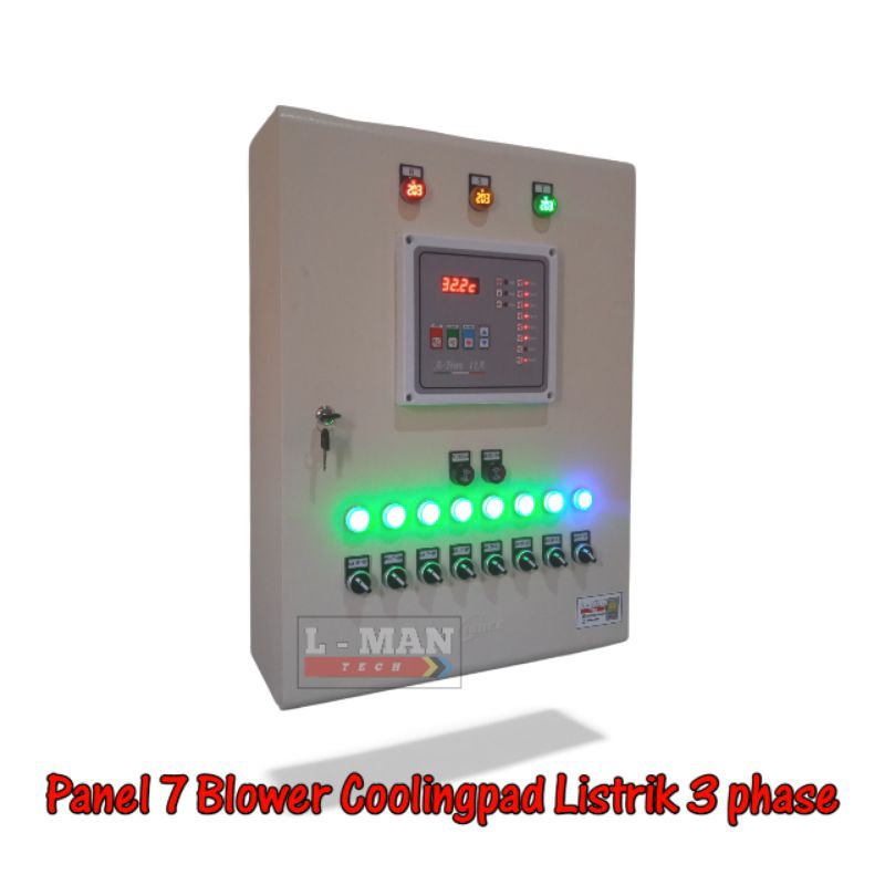 Jual Panel Listrik kandang Close 7 Blower dan Coolingpad Listrik 3 ...