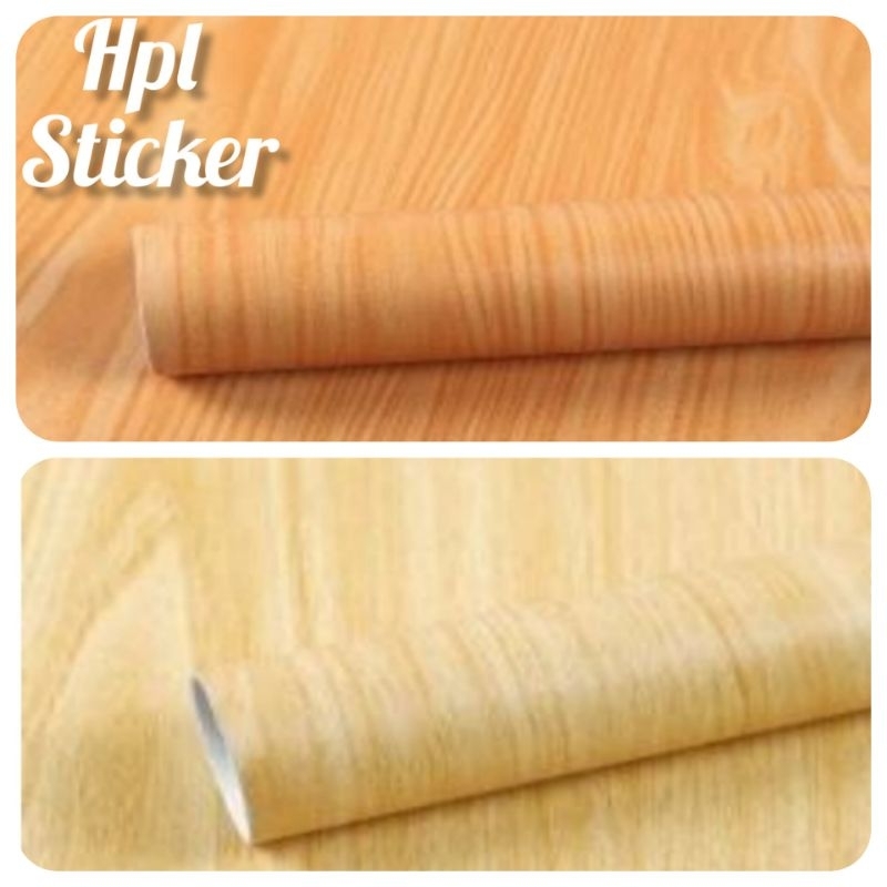 Jual WALLSTICKER HPL/STICKER HPL PREMIUM UK 60CM X 3 MTR MOTIF KAYU ...