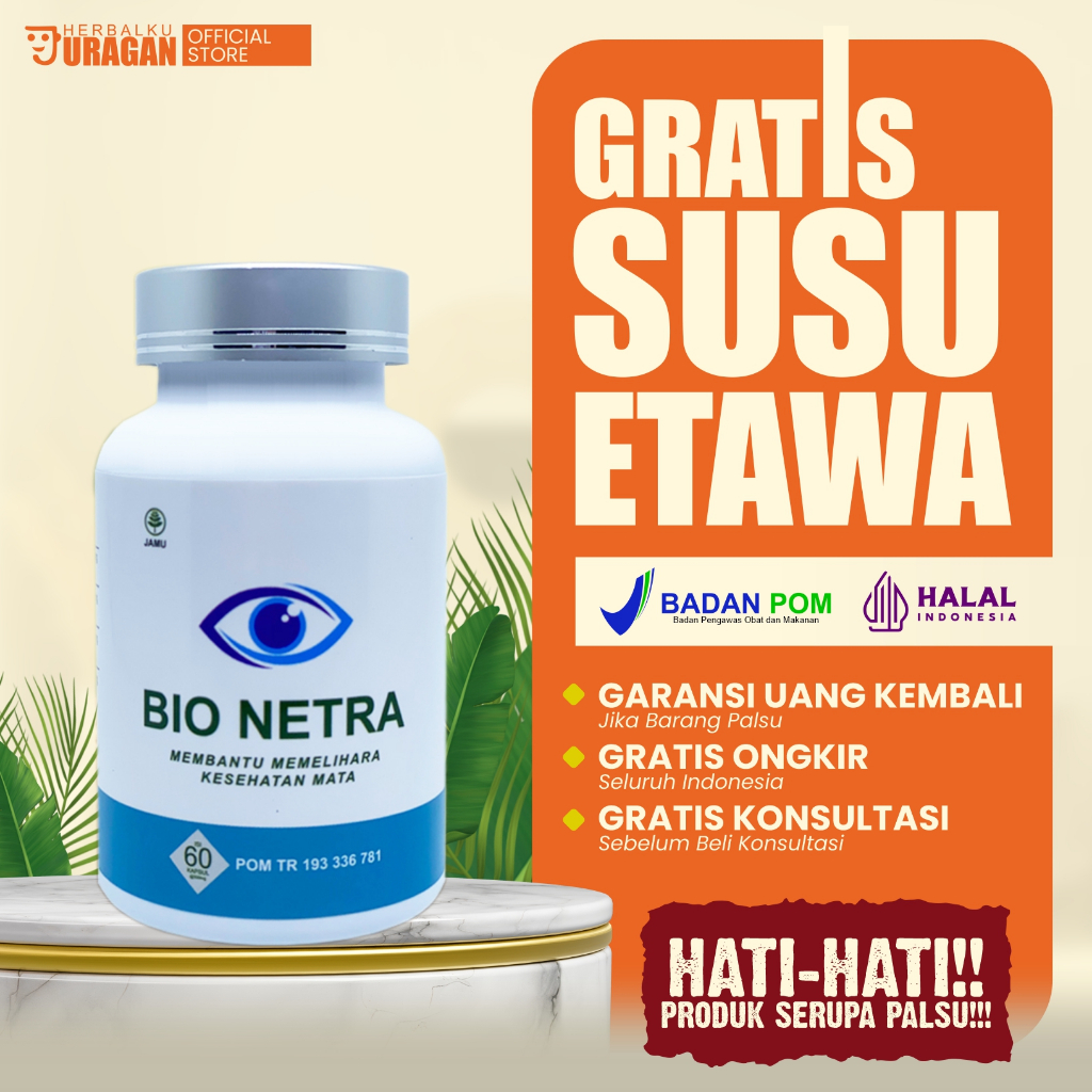 Jual BIO NETRA BIONETRA Obat Herbal Mata Minus, Katarak, Silinder ...