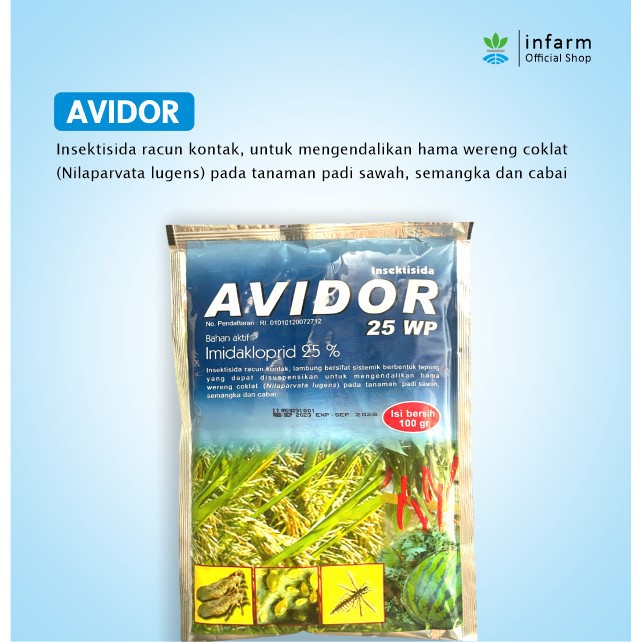 Jual Insektisida AVIDOR 25WP - 100gr | Shopee Indonesia