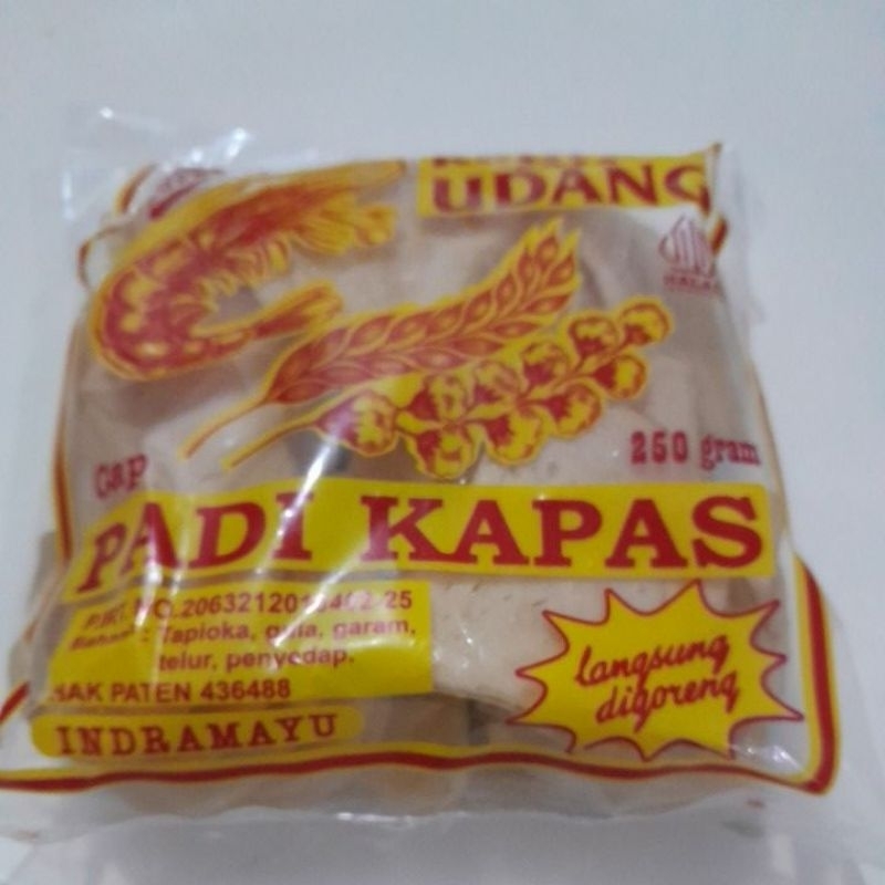 Jual Kerupuk udang cap Padi Kapas ukuran sedang asli Indramayu | Shopee ...