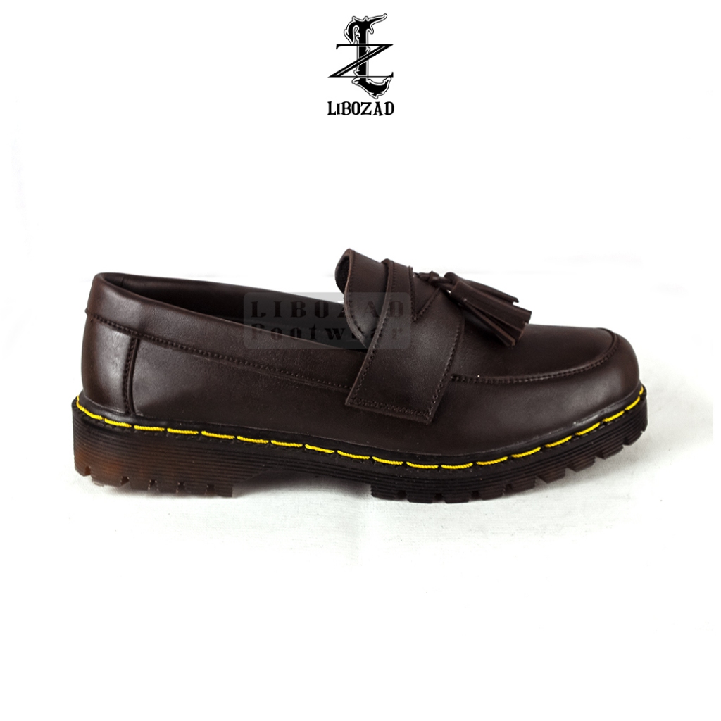 Jual Sepatu Loafer Pria Formal Slip-On Dockmart Kulit Cokelat / Brown ...