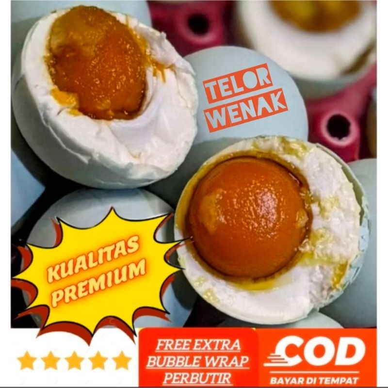 Jual Telur Asin Wenak isi 6 Butir (Free Bubble Wrap Tebal Perbutir ...