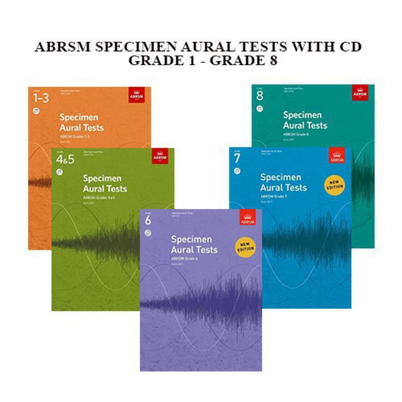 Jual Specimen Aural Test ABRSM with CD Grade 1/2/3/4/5/6/7/8 Buku ...