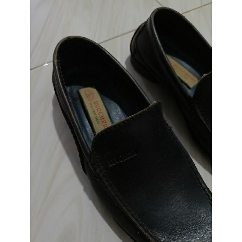 Jual Sepatu Kulit Buccheri Formal Pantofel Slop Leather Original ...