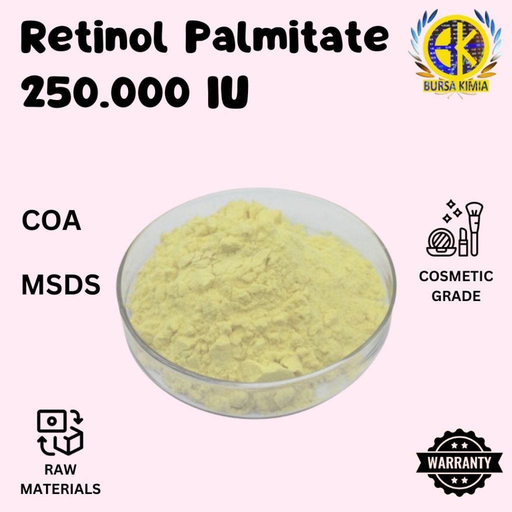 Jual Original 100gr Retinol Palmitate 250.000 IU / Bubuk Retinol Bahan ...