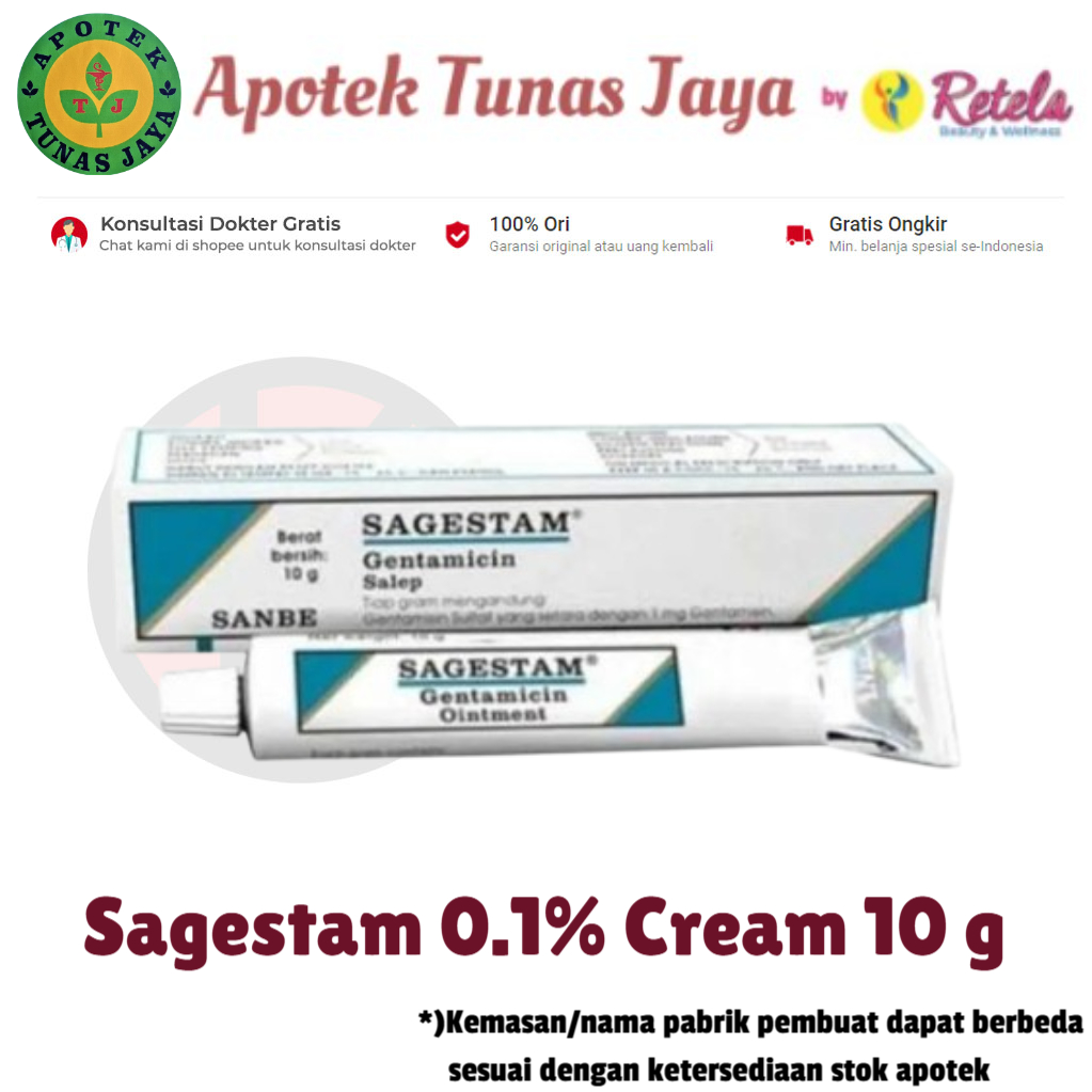 Jual Sagestam 0.1% Cream 10 g / Dermatitis | Shopee Indonesia