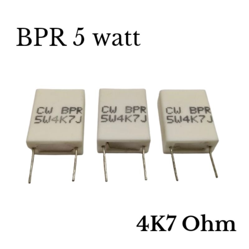 Jual Resistor 5w BPR 4K7 isi 20 biji | Shopee Indonesia