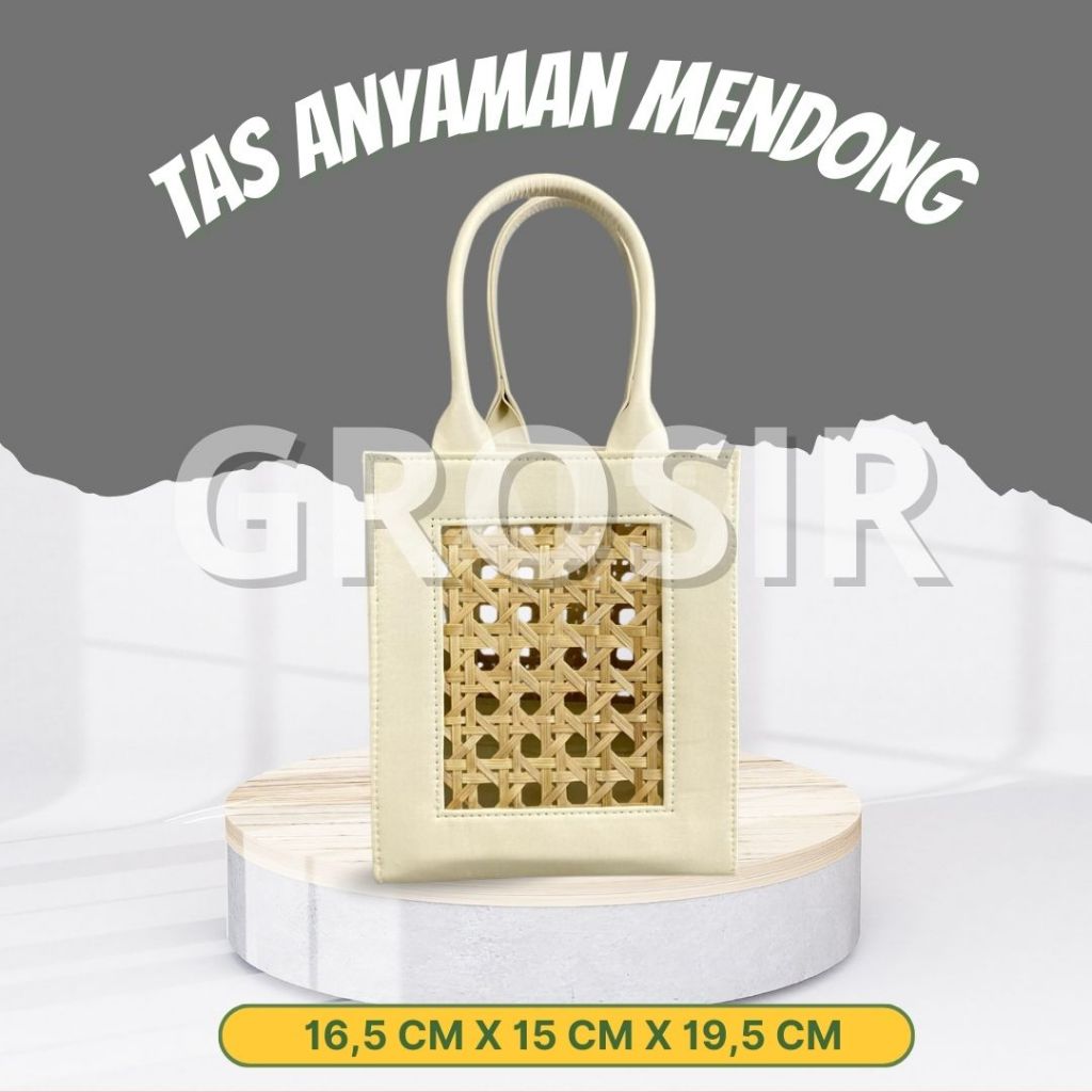 Jual Tas Mendong Kombinasi Anyaman Bambu / Tas Anyaman Mendong Etnik ...