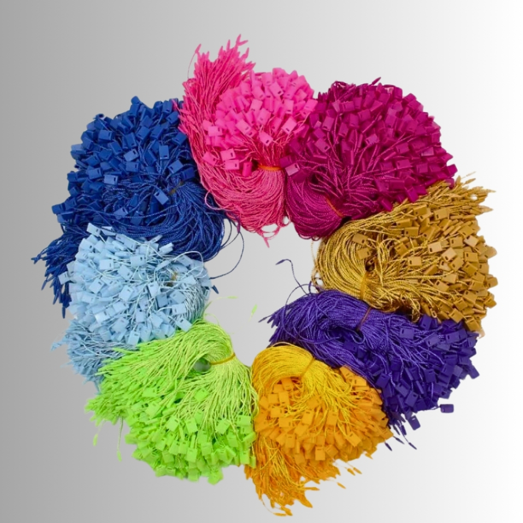 Jual Tali Label Hangtag Isi 100pcs Warna Hitam Putih Bahan Nilon Hang ...