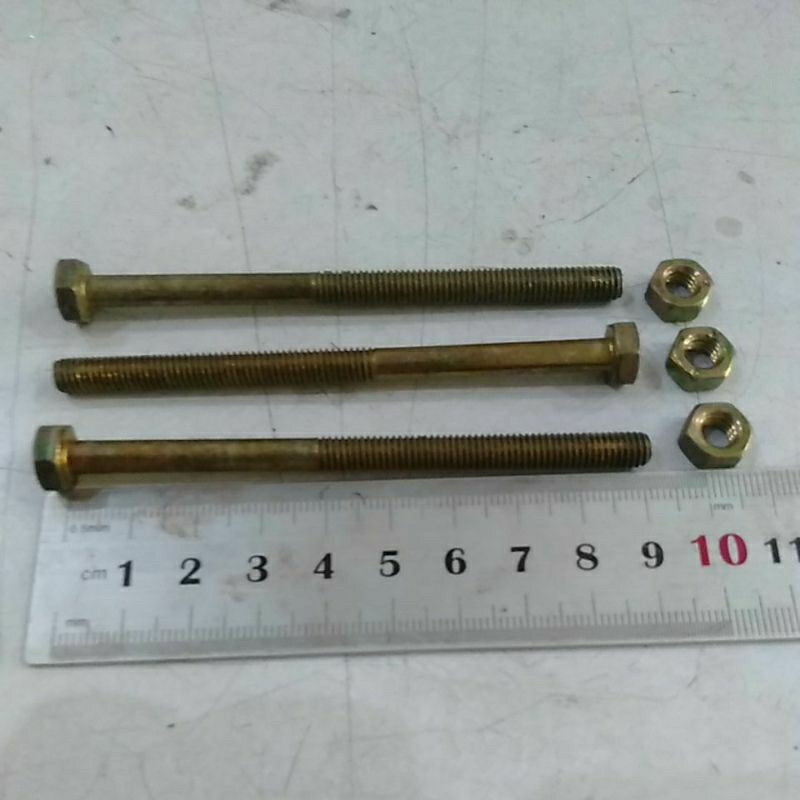 Jual BAUT MUR KUNING (BMK) M6X90 | Shopee Indonesia