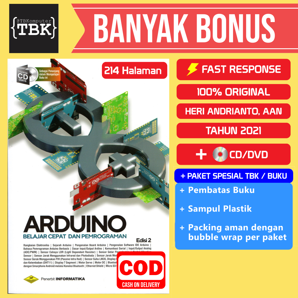Jual BUKU ARDUINO BELAJAR CEPAT DAN PEMROGRAMAN REVISI 2 HERI ANDRIANTO ...