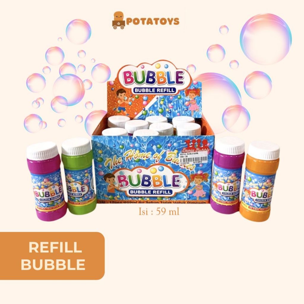 Jual [ POTATOYS ] Refill Bubble Gun - Refill Stick Bubble - Isi Ulang ...