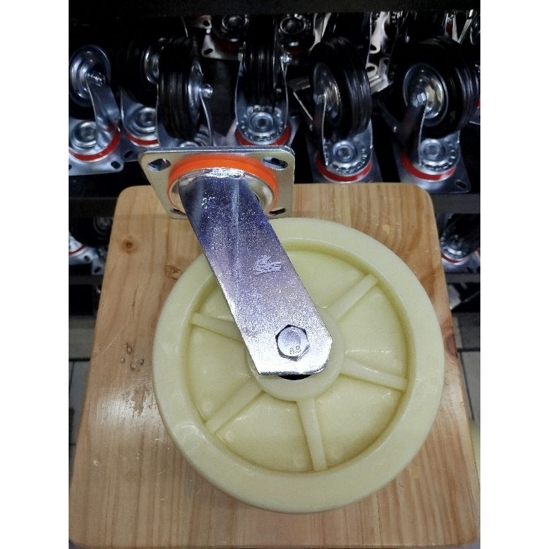Jual RKS - Roda 8" inch HT Nylon heavy duty double bearing caster hidup ...