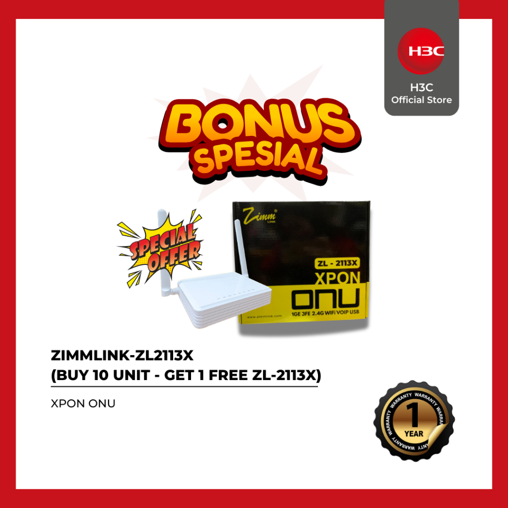 Jual PROMO ZIMMLINK XPON ONU ZL-2113X Support EPON & GPON ONT 1GE 3FE 2 ...