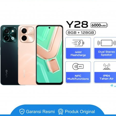 Jual Vivo Y28 Ram 8/128 GB Warna Gold dan Green New Mulus | Shopee ...