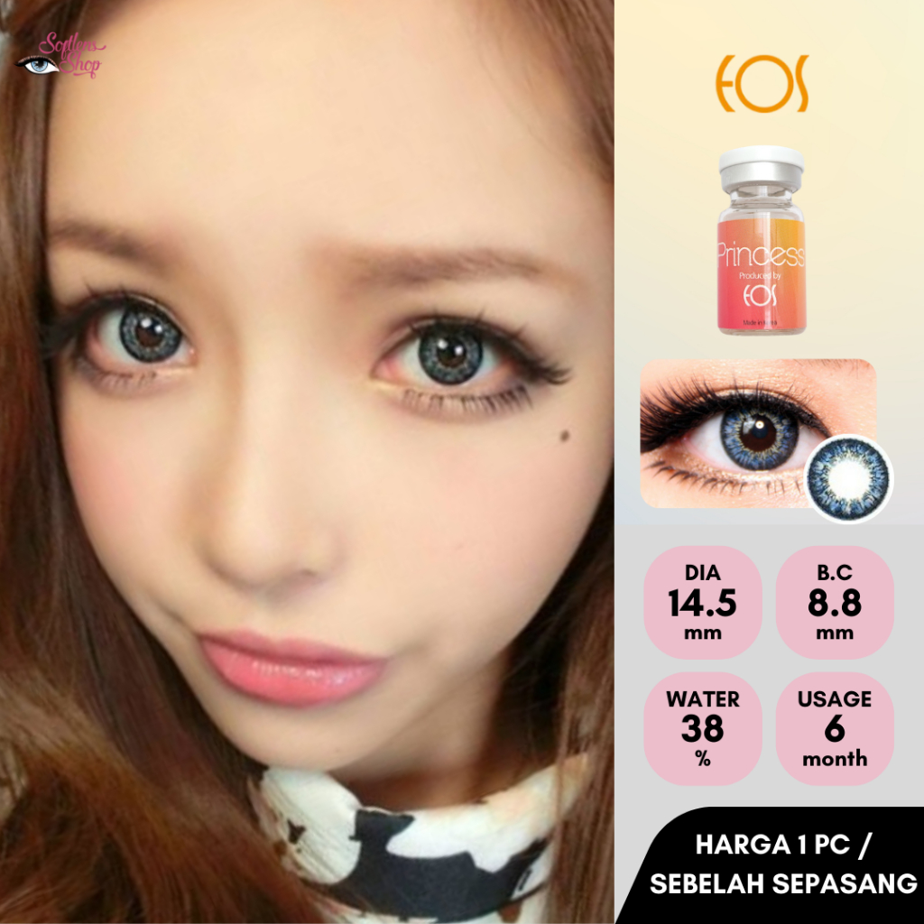 Jual Softlens Eos Sunflower Gray (HARGA UNTUK 1PC / SEBELAH PASANG ...