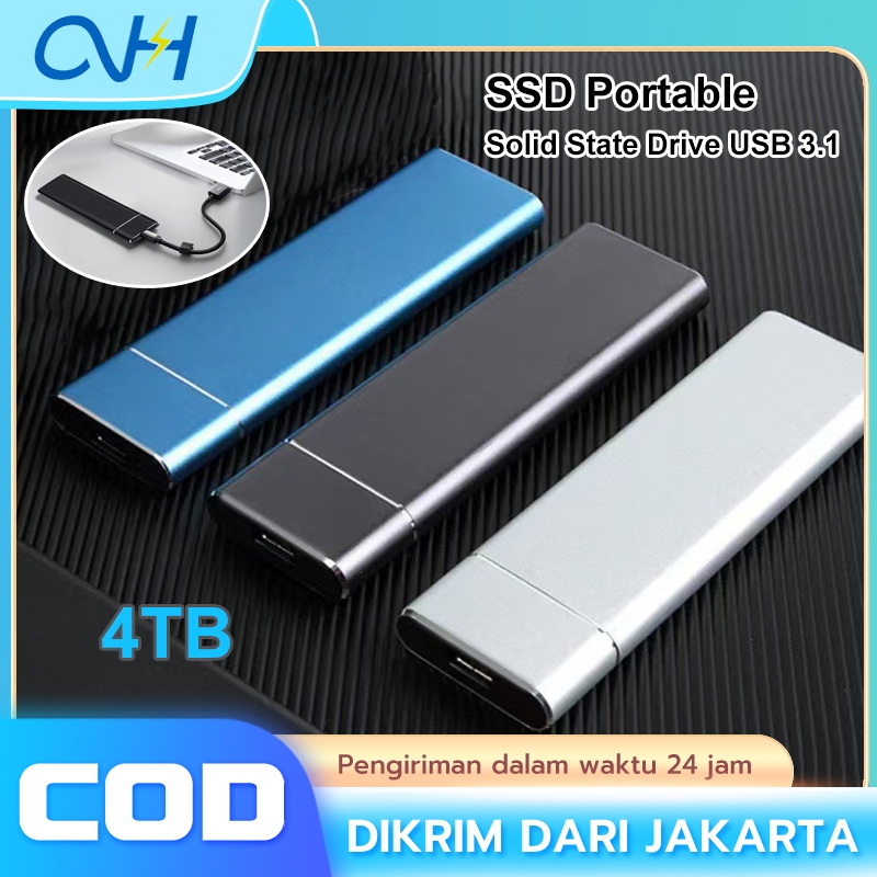 Jual SSD Eksternal 4TB USB 3.0 Type-C ssd laptop PC ssd portable ...