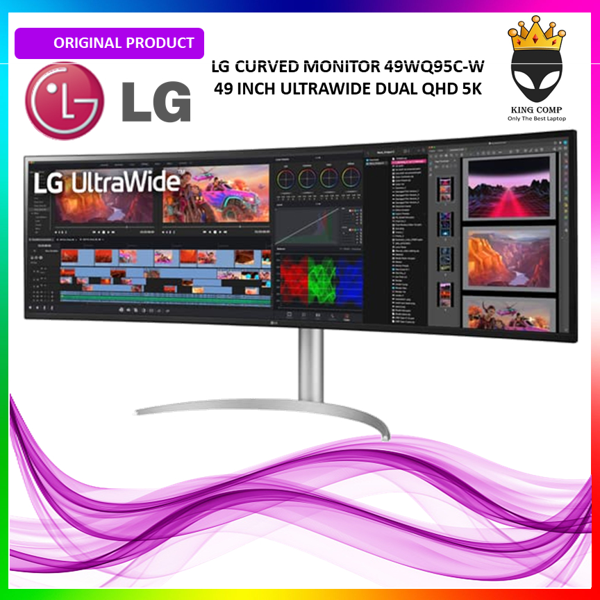 Jual Monitor LG 49" 49WQ95C-W Curved IPS Dual QHD USB Type-C Ultrawide ...