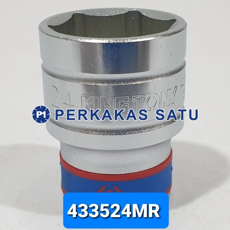 Jual KUNCI MATA SOCK 1/2" X 24MM 6PT KING TONY 433524MR STANDARD SOCKET KINGTONY 24 MM | Shopee ...