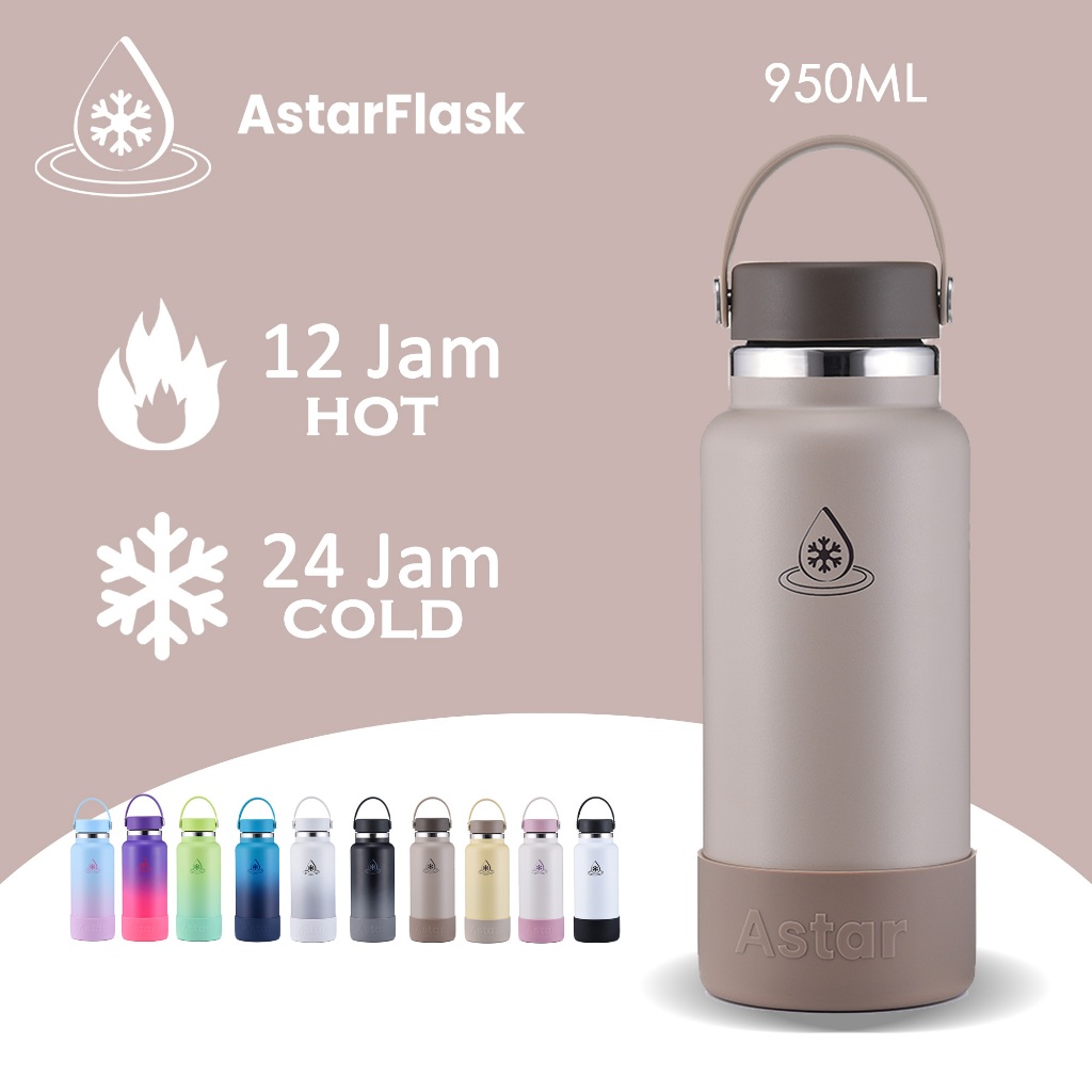 Jual AstarFlask 590ml/950ml Botol Olahraga Minum Sport Botol Air Tumbler Stainless tahan panas ...