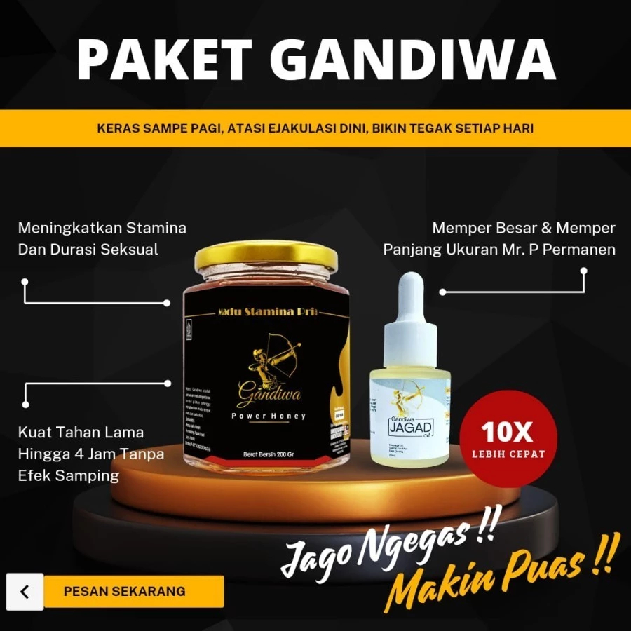 Jual PAKET COMBO Madu Gandiwa Power Honey & Gandiwa Jagad Oil Penambah ...