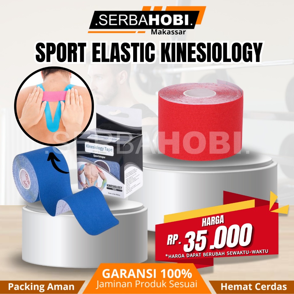 Jual Kinesio Tape Tapping Tepping Taping Olahraga 2.5M/5M | Shopee ...