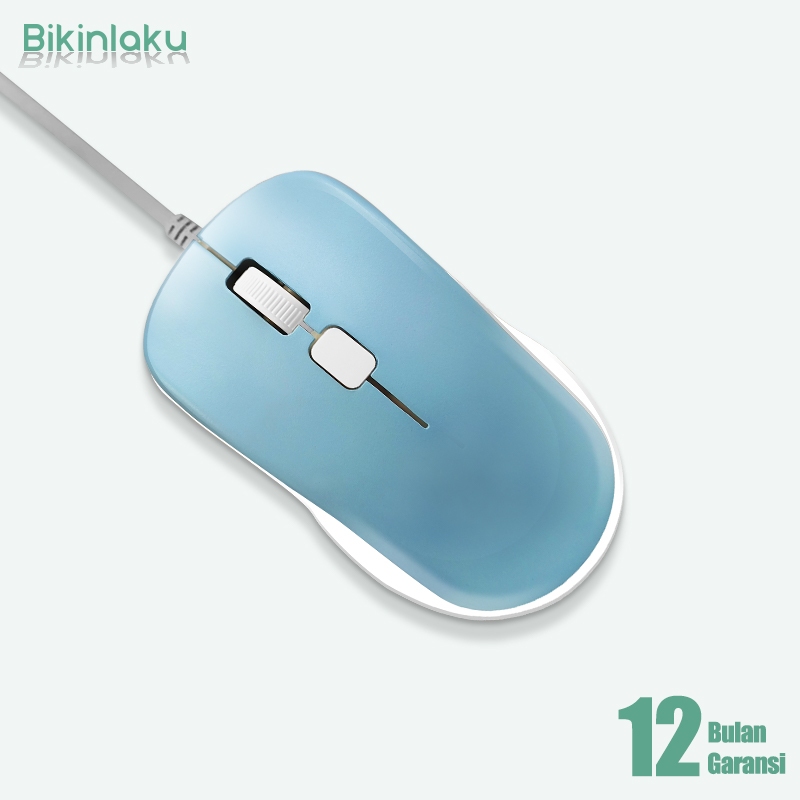 Jual Bikinlaku Mouse Kabel Mini Wired Silent Click Portable Lightweight ...